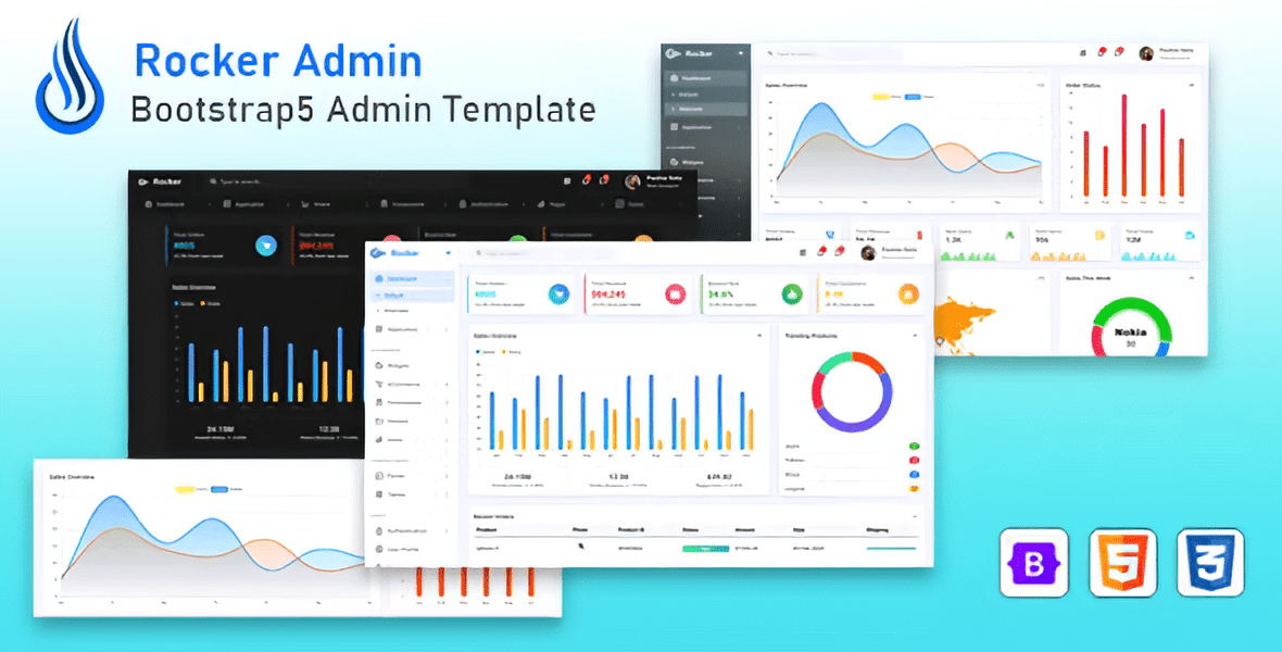 Rocker - Bootstrap 5 E HTML Admin Dashboard Template – Bliter GPL