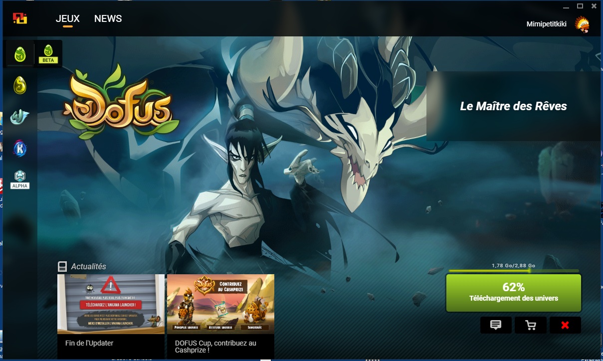 Mise à jour du 21 Novembre 2019 de l'Ankama launcher - Forum - DOFUS ...