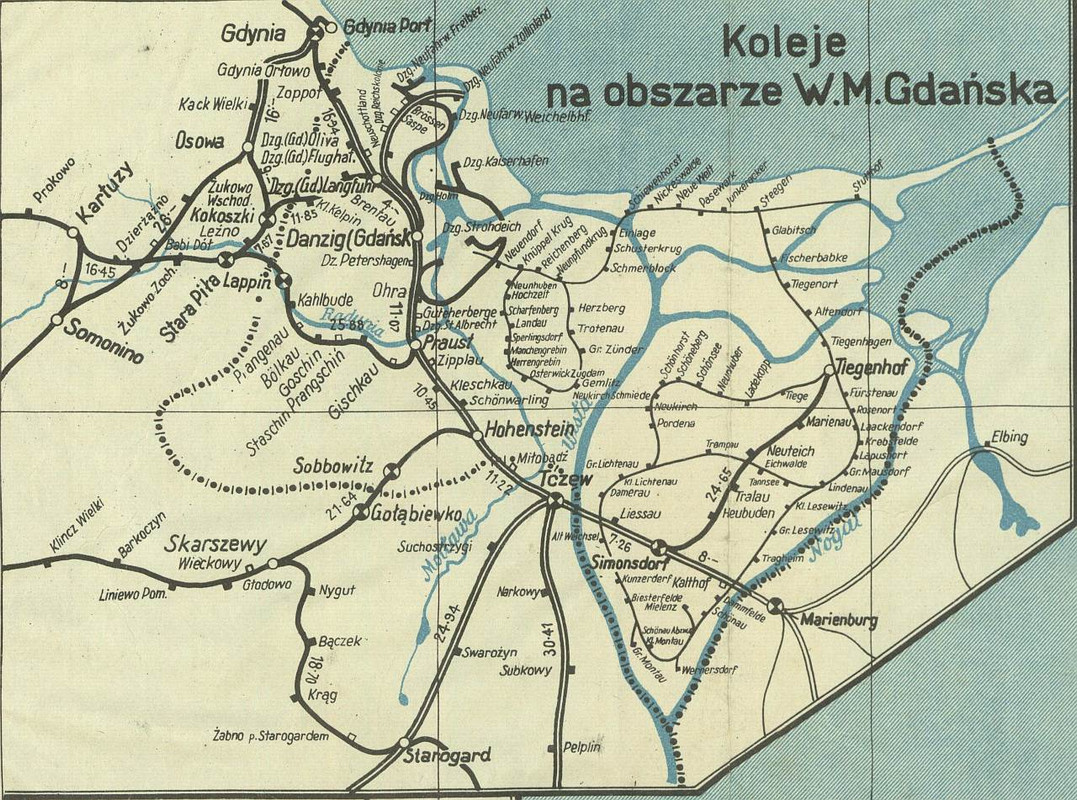 Stare mapy kolejowe « Kolej na kolej