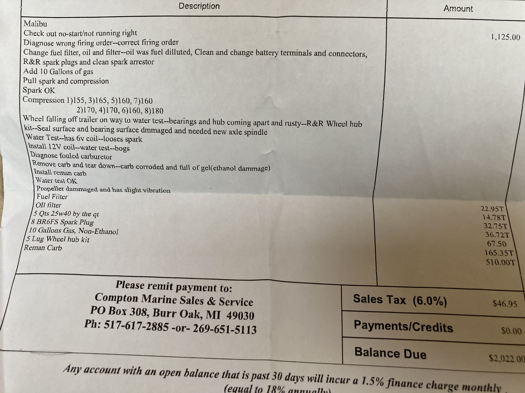 '93 Malibu Echelon: Transom leak and hesitation from idle - Maintenance ...