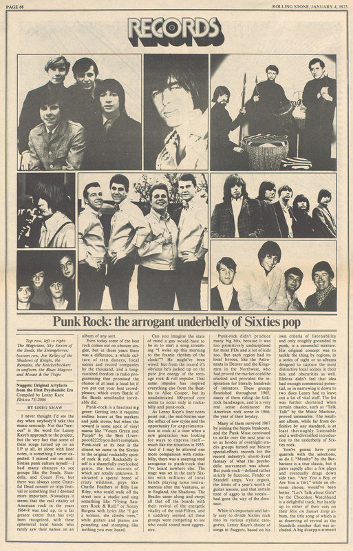 'Nuggets: Original Artyfacts From The Psychedelic Era'- A 50th ...