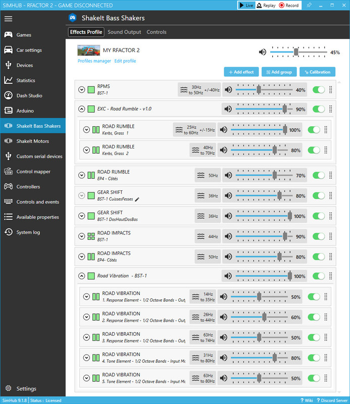DIY - COM - [Tuto] SimHub et branchements buttkicker ou bass shaker ...