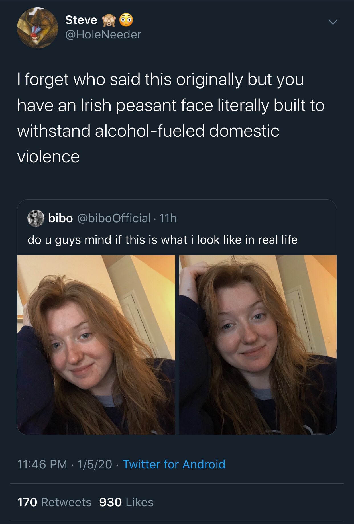 irish peasant face — Postimages