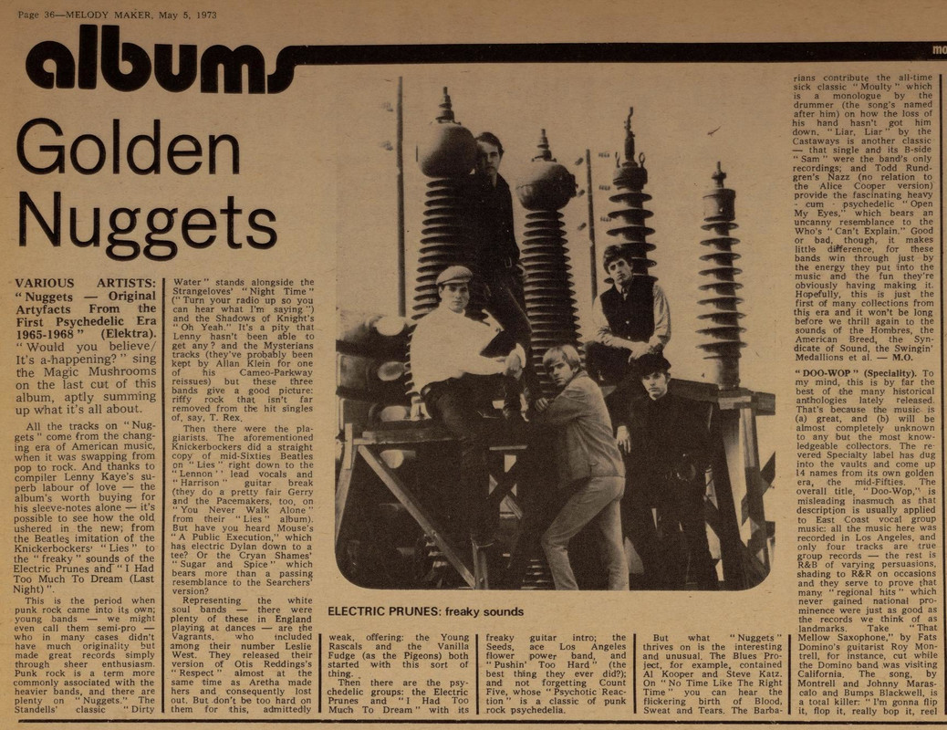 'Nuggets: Original Artyfacts From The Psychedelic Era'- A 50th ...
