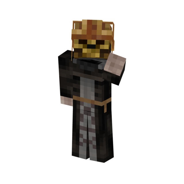 Golden Skull mask Zealot - RE4 (2005) Minecraft Skin
