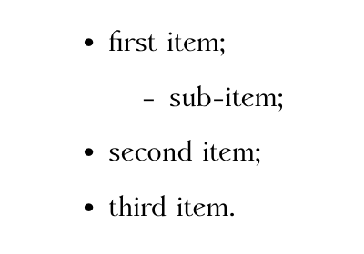 Latex Lists | Vladar's Blog