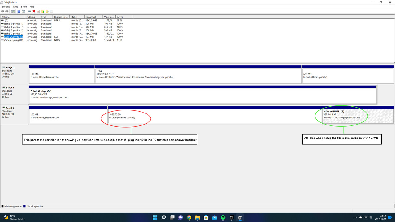HD parition problem — Postimages