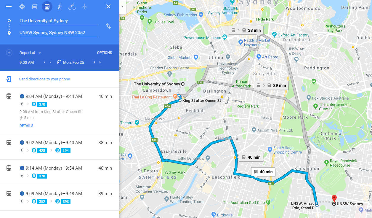 Bus from USYD to UNSW | Bored Of Studies