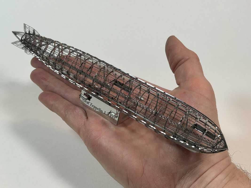 Finished Photos of 1/1000 Scale Metal Skeleton Graf Zeppelin (LZ127 ...