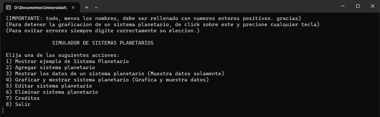 GitHub - RonaldBlancoNavarro/Planetary-System-Simulator: Planetary System Simulator C++