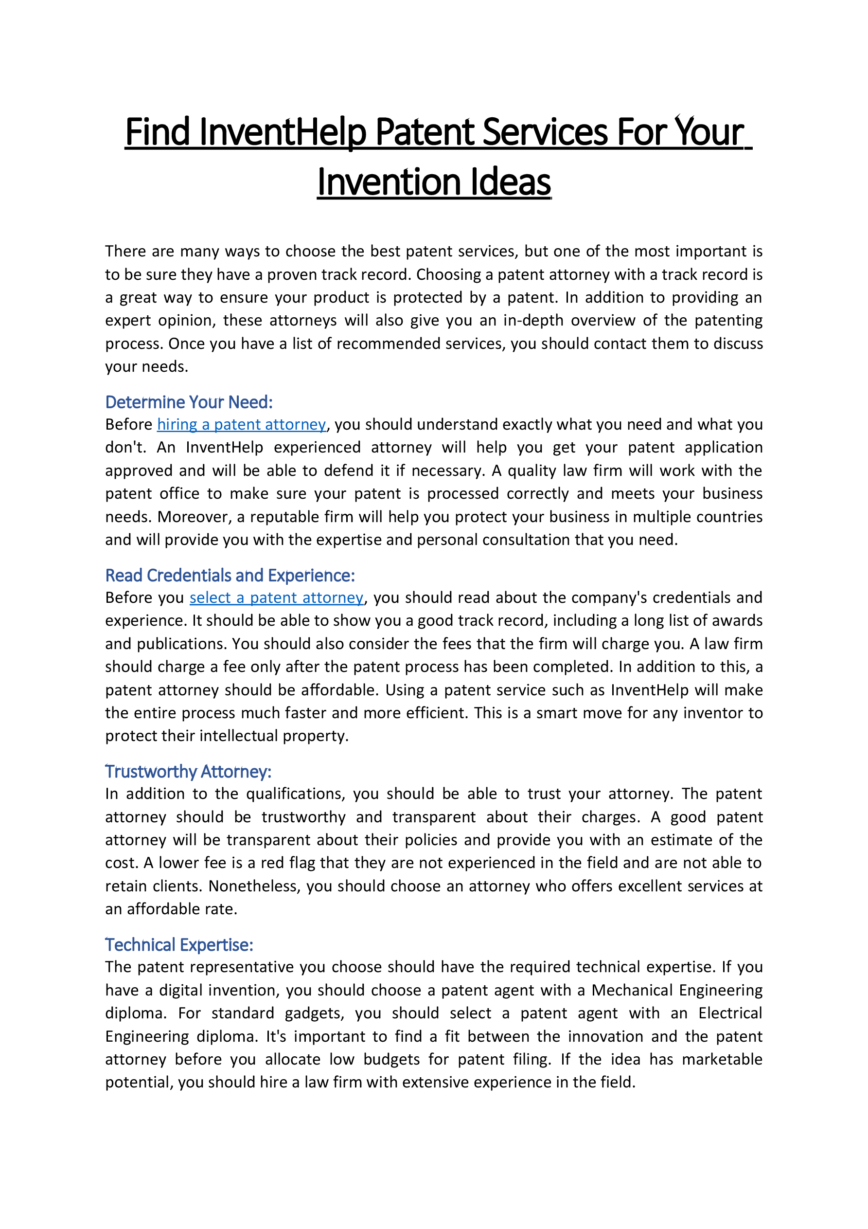 Find Invent Help Patent Services For Your Invention Ideas — Postimages
