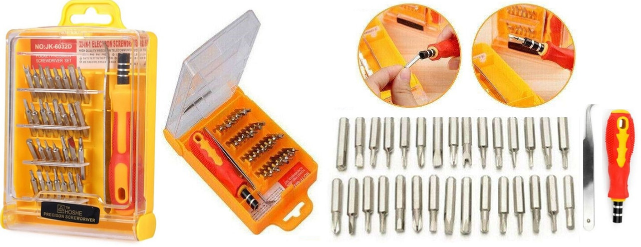 Jual Obeng elektronik Set universal Obeng Set Mini 32 in 1 Kotak di ...