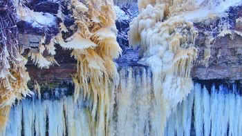 How the Highest Waterfall in the Baltics Turned Into an Icy Kingdom ...