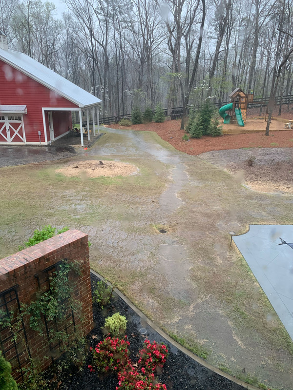 Serious drainage problem kills my grass, any advice? | Lawn Care Forum