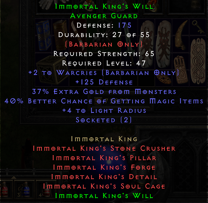 Iso Barb Items - Topic - d2jsp