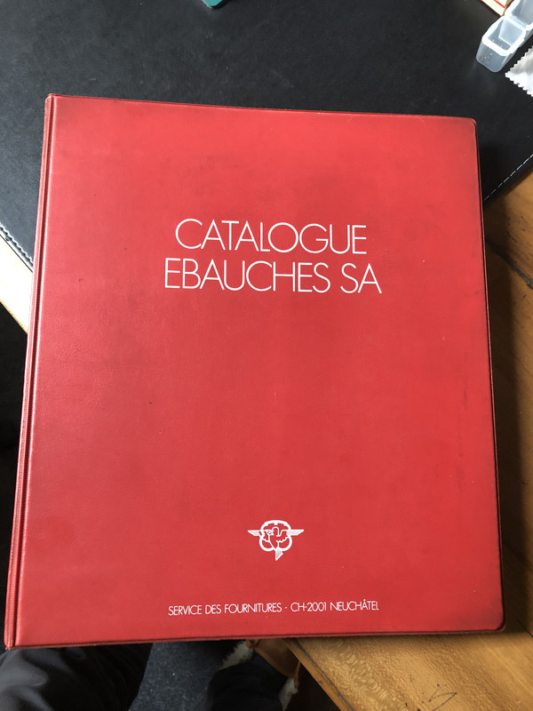[Vendu] Catalogue Ebauches SA, planches des calibres suisses des 70's
