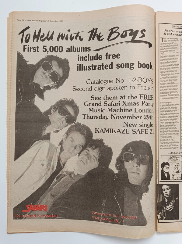 1979 12 01 GB New Musical Express p16 — Postimages