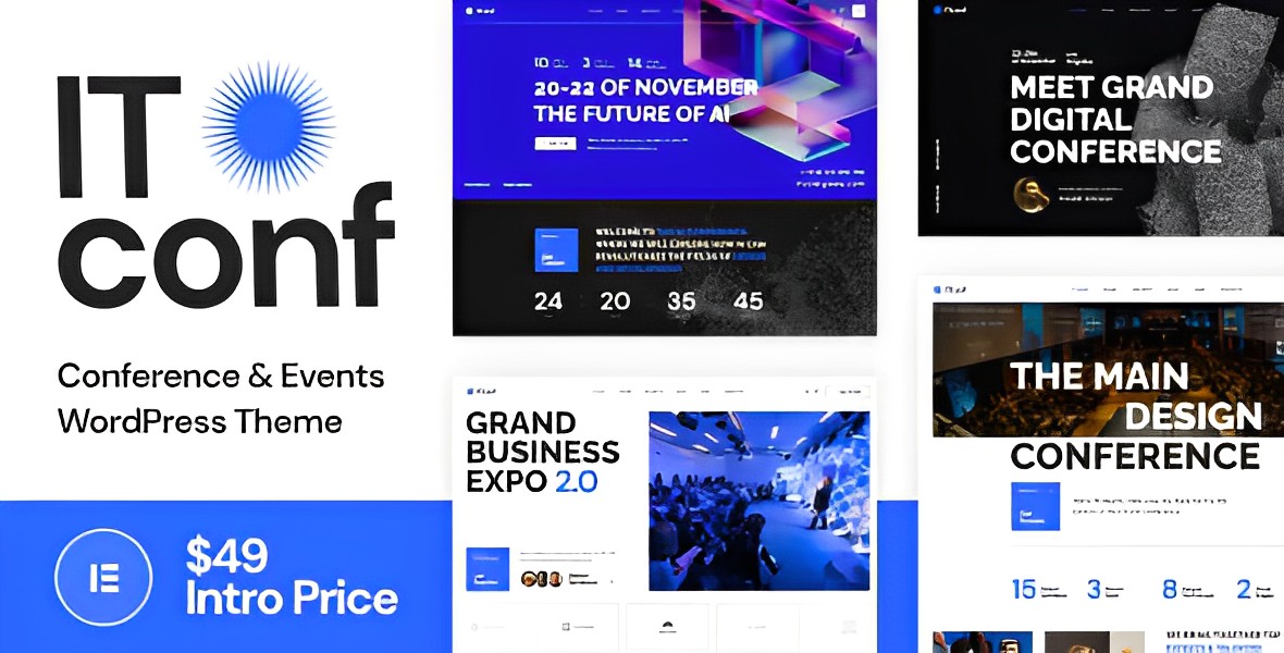 ITconf - Conference & Events WordPress Theme – Bliter GPL