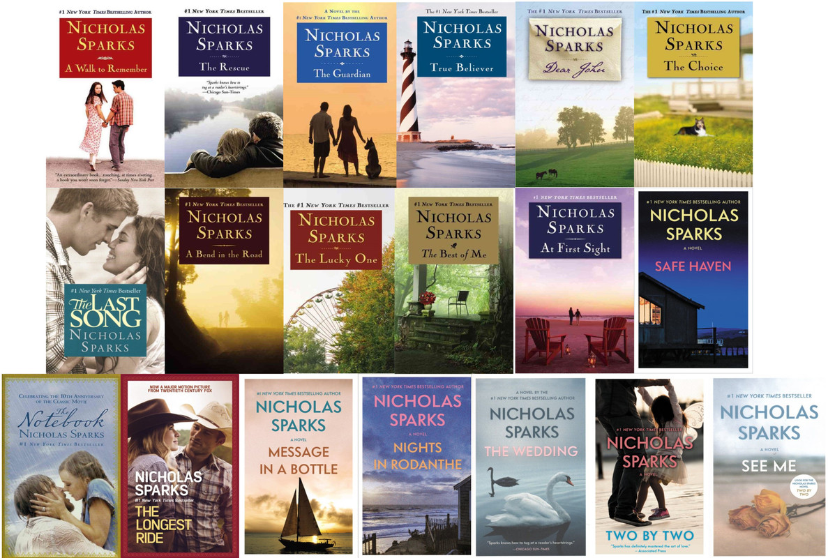 Nicholas Sparks Book Covers