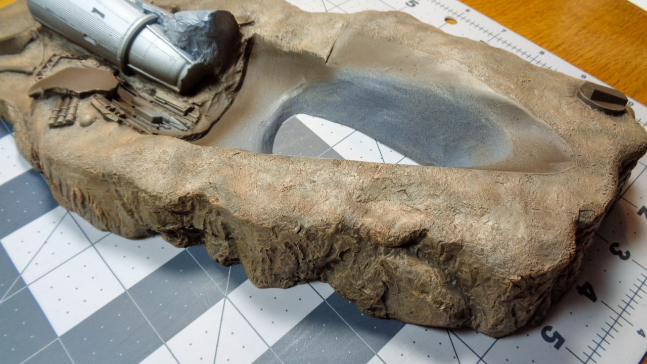 Progress Build of a Icarus Spaceship Crash Diorama From Beneath The ...