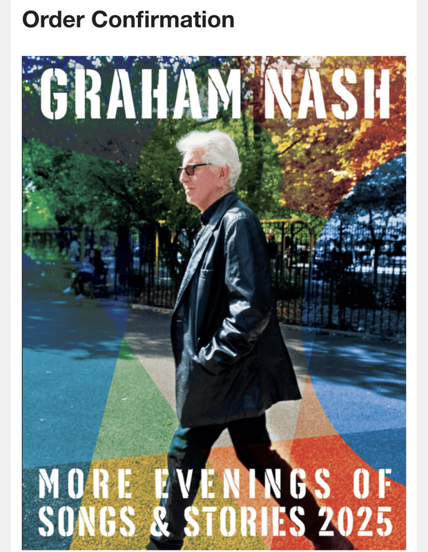 Graham Nash 2024 tour Carnegie Hall/Judy Collins opening some dates ...