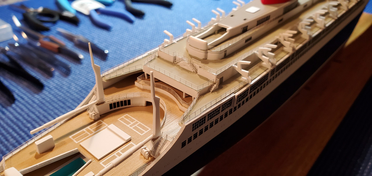 SS France Airfix 1/600 - Ready for Inspection - Maritime - Britmodeller.com