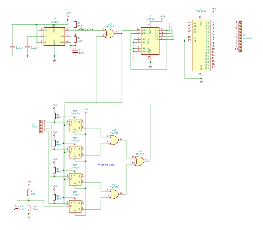 Need help designing/verifying a matrix keypad scanning circuit. : r/AskElectronics