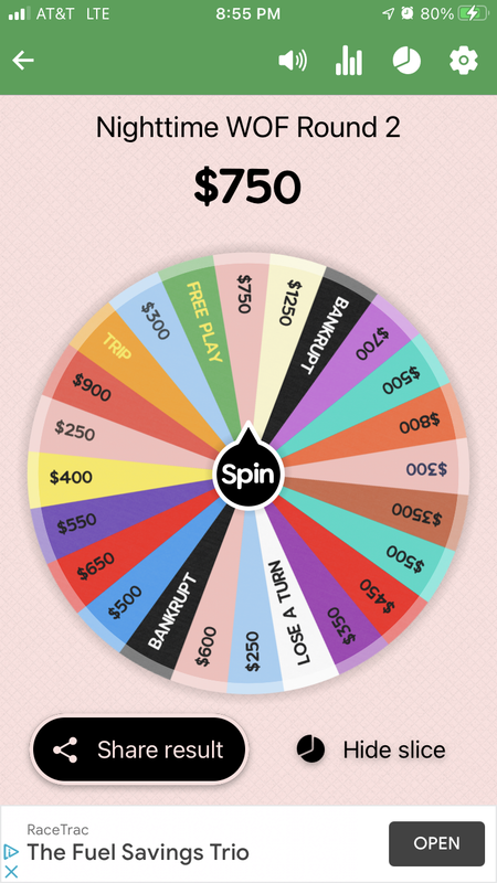 Prize Wheel App