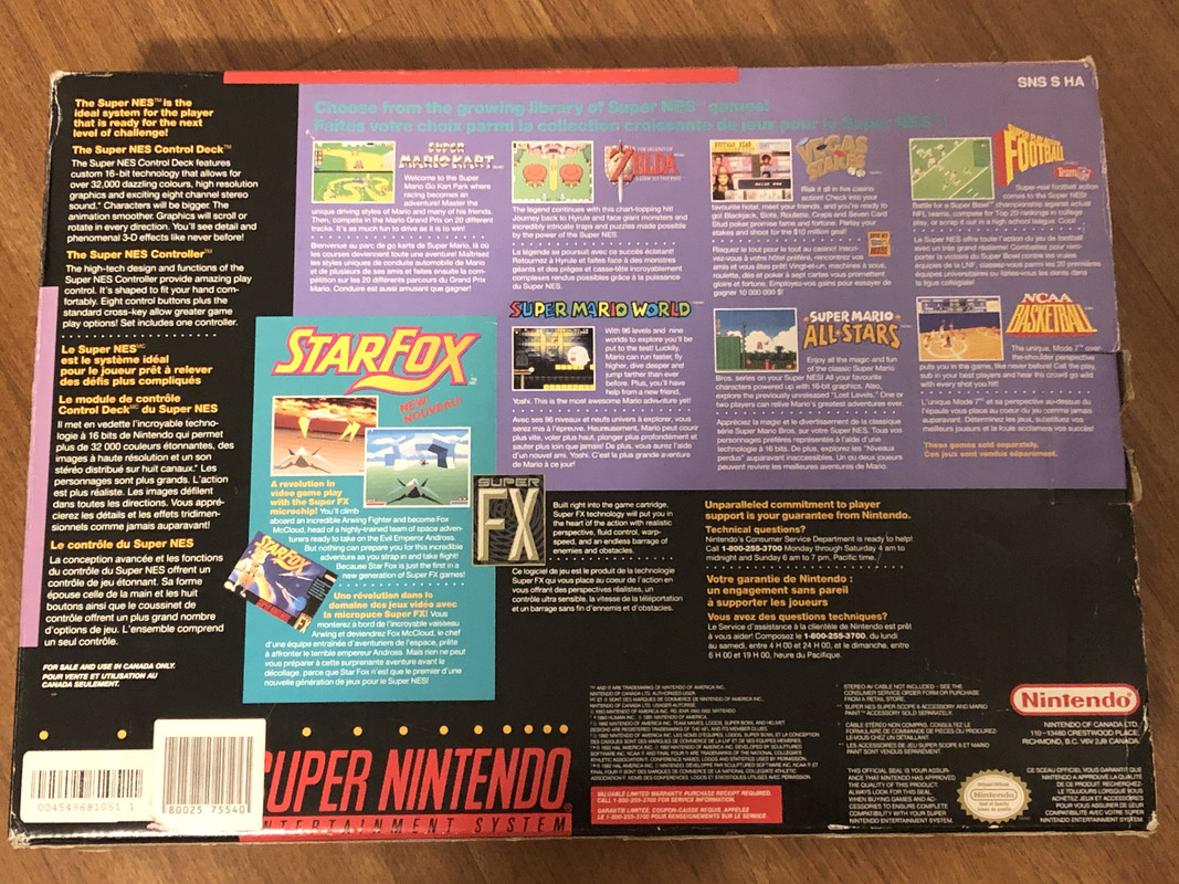 Super Nintendo Console Box Variations List - Page 2 - Collecting Guides ...