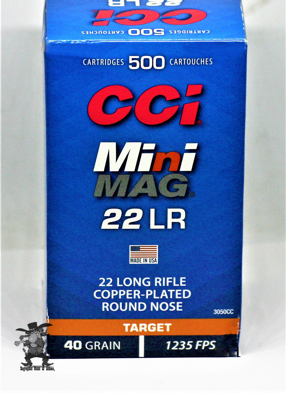 22lr CCI MINI MAG High Velocity 1235 FT/SEC 40 Grain 22 LR RN 500 ...