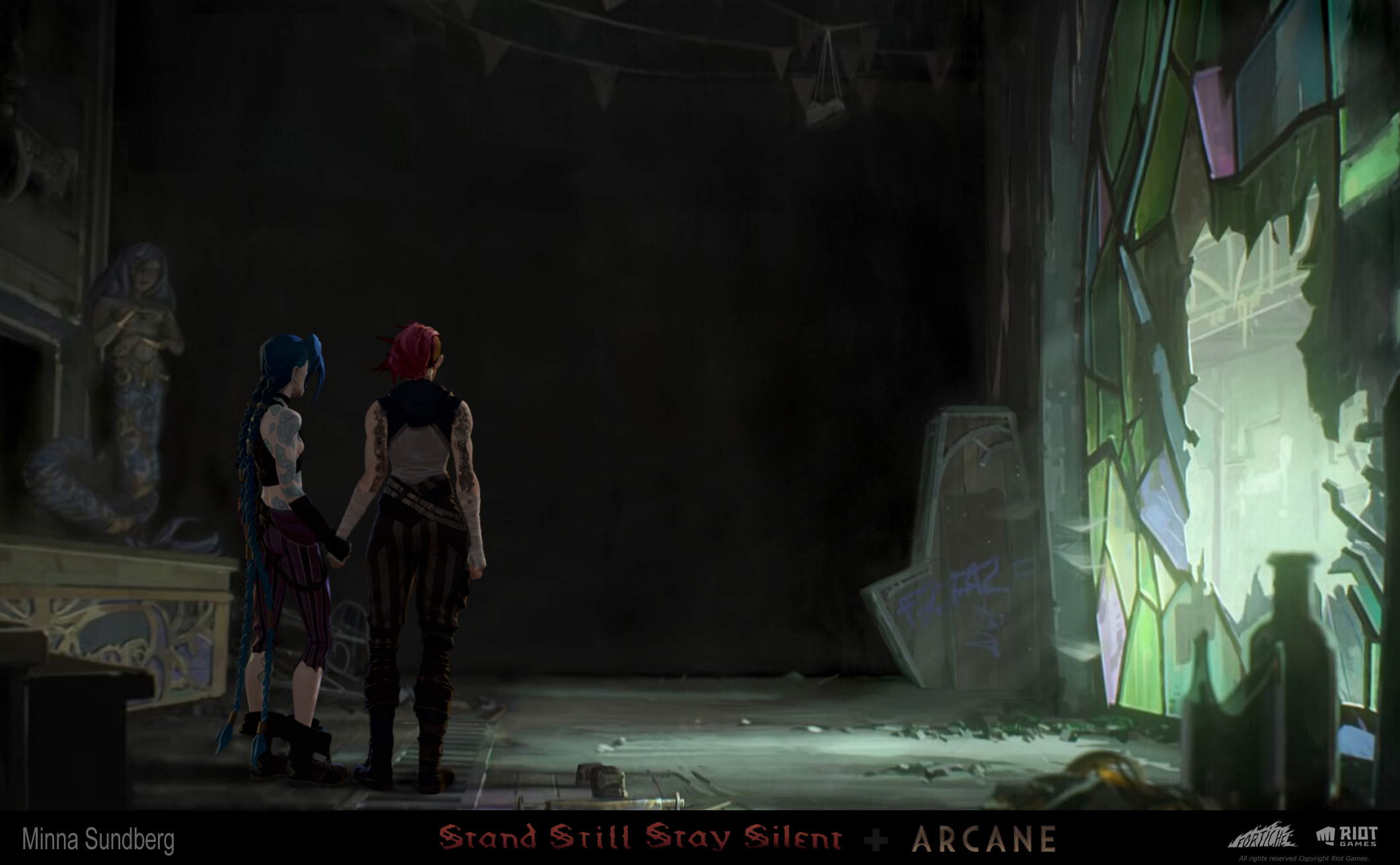 background Jinx and Vi — Postimages