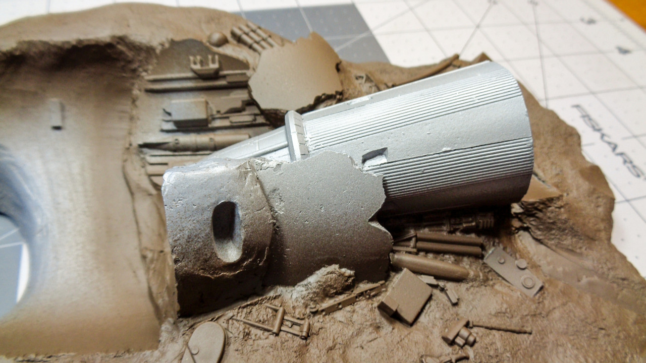 Progress Build of a Icarus Spaceship Crash Diorama From Beneath The ...