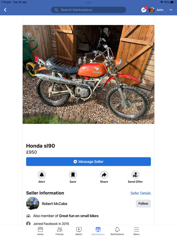 1969 Honda SL90 £950 - C90Club.co.uk