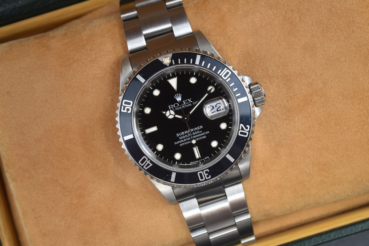 1998 Rolex Submariner Date 16610 w/ Box and Papers - U Series Tritium ...
