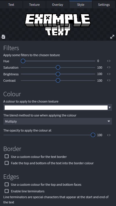 How to generate your very own Minecraft text!