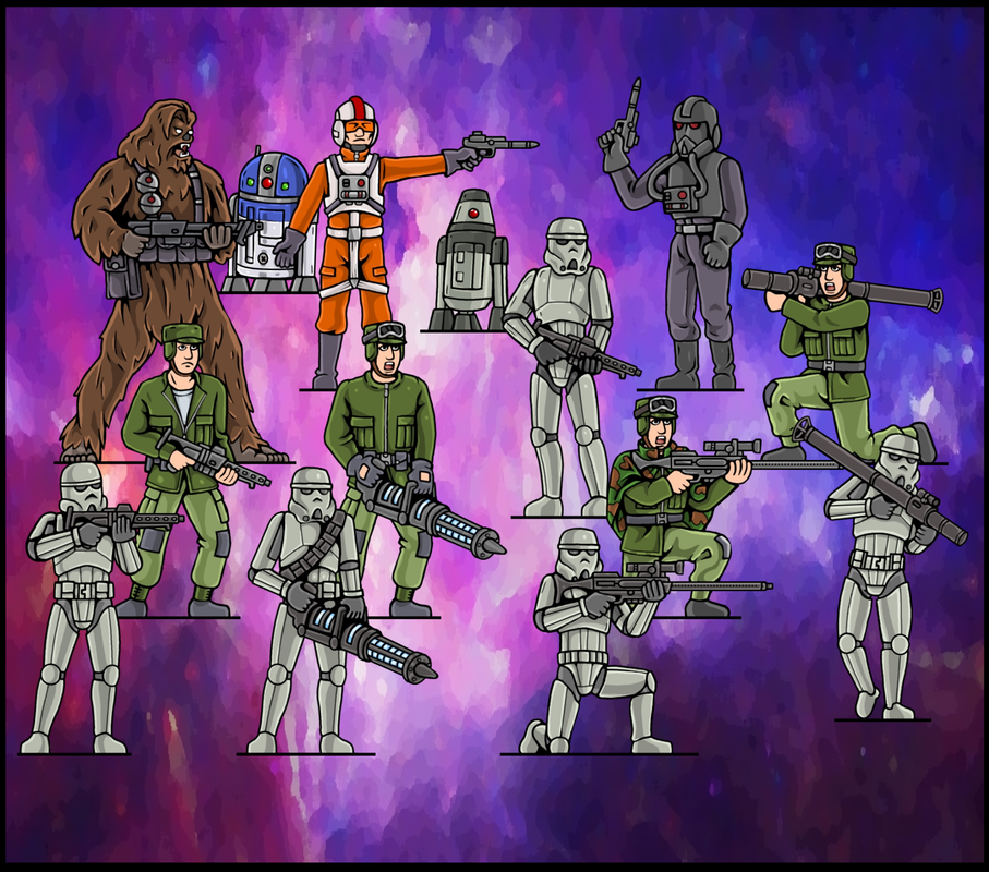 cover space soldiers star wars troopers wargames paper miniatures ...