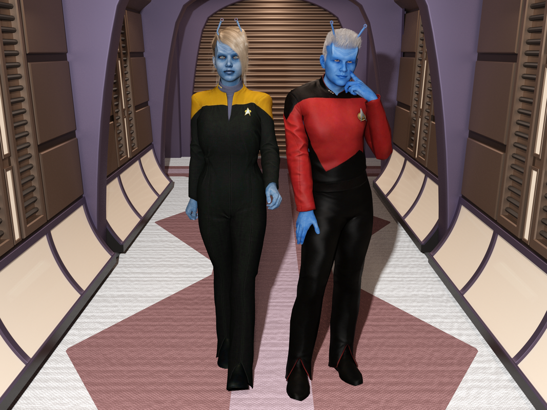 A Pair Of Andorians - Free Daz 3D Models