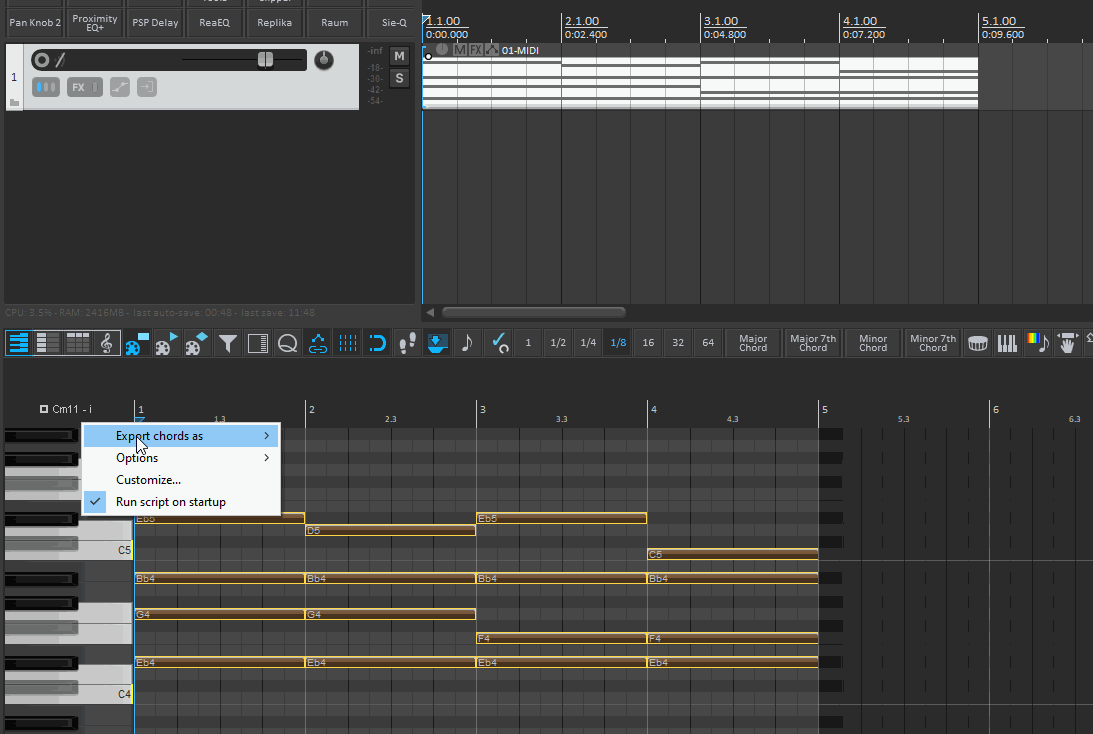 Plugin to generate chord sheet for Reaper project? - Cockos ...
