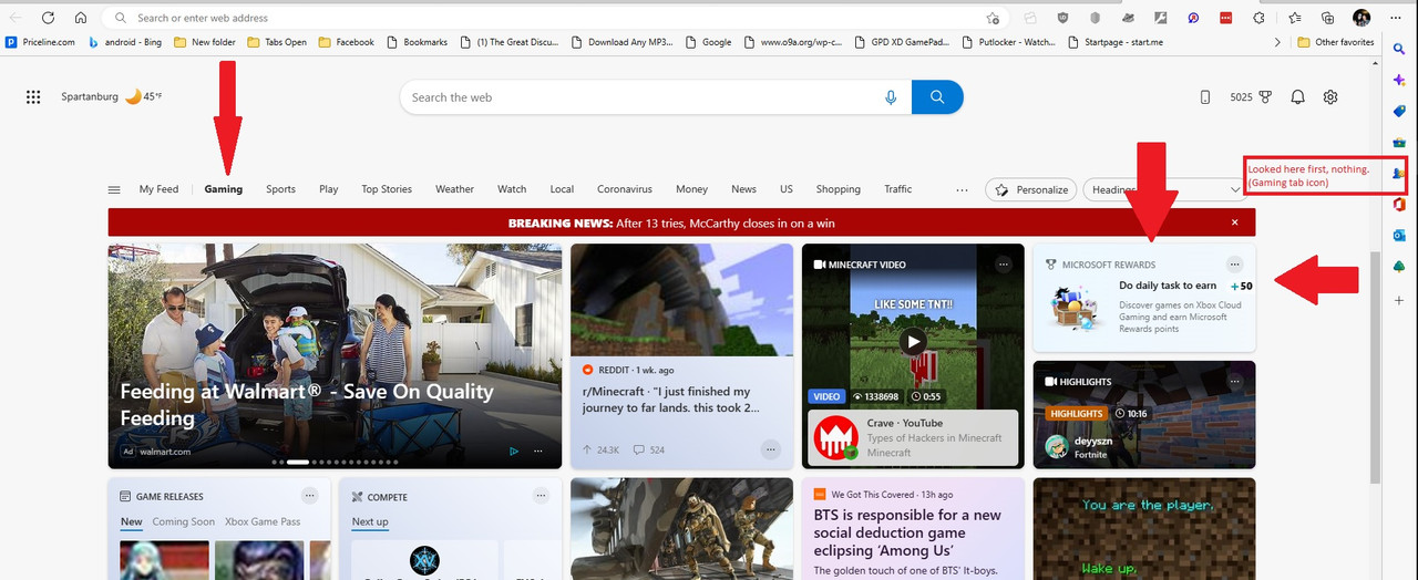 Gaming MS rewards — Postimages