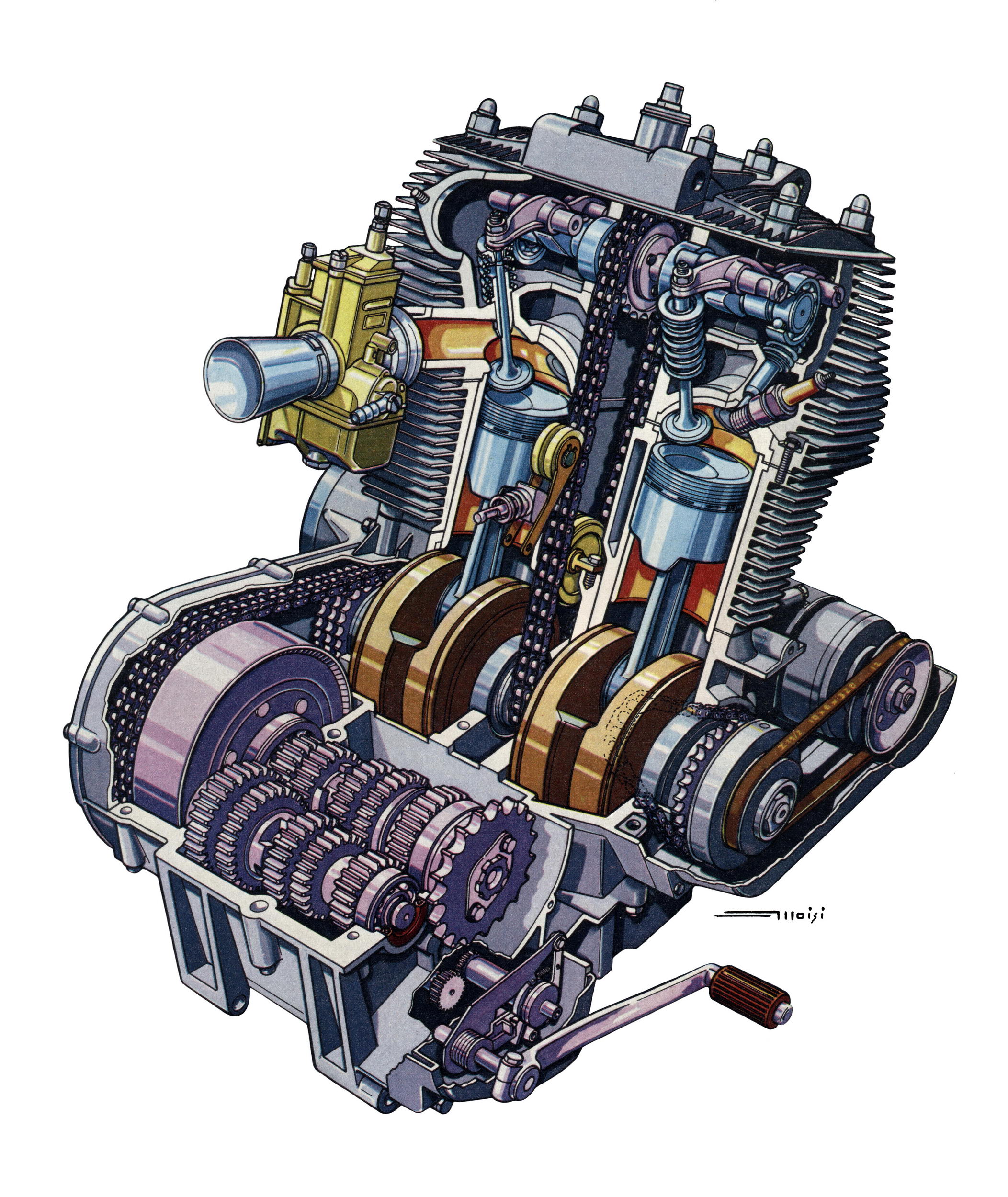 Laverda 750 SF 1971 engine by Alloisi — Postimages