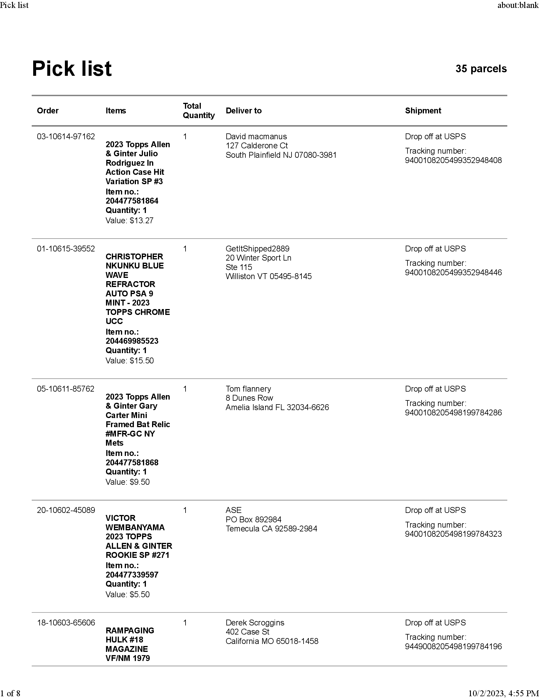 PICK 10 3 23 — Postimages
