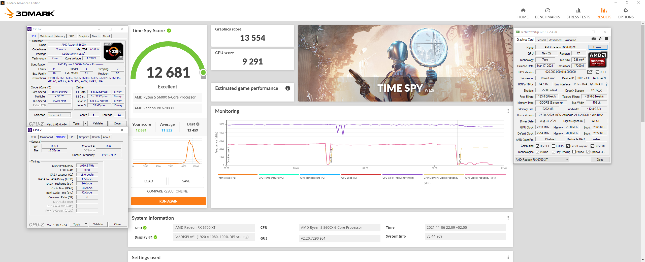 Time Spy 12681 — Postimages