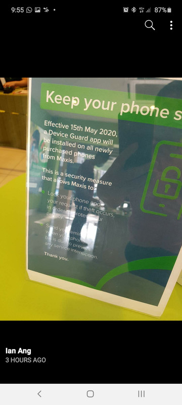 What is maxis device guard app?