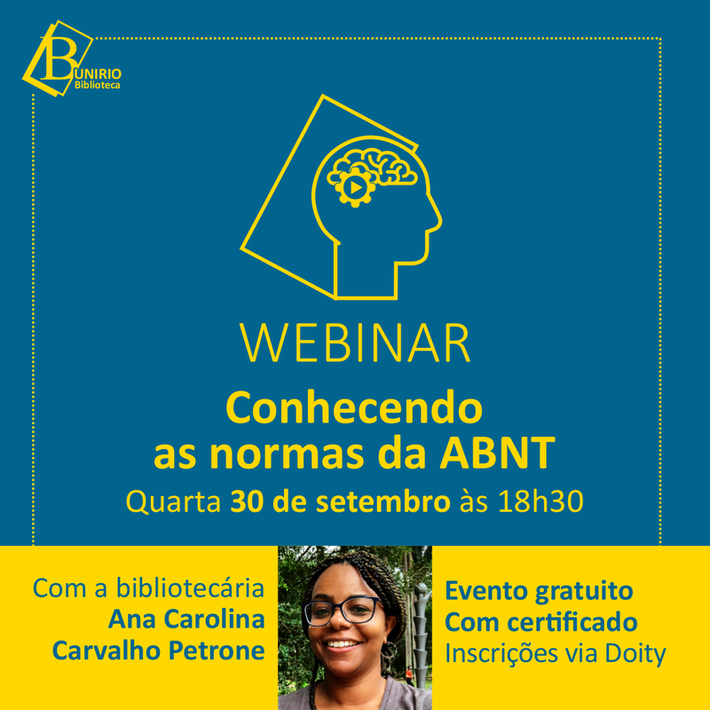 Webinar: conhecendo as normas da ABNT (NBR 14724/2011) Webinar: conhecendo as normas da ABNT (NBR 14724/2011)