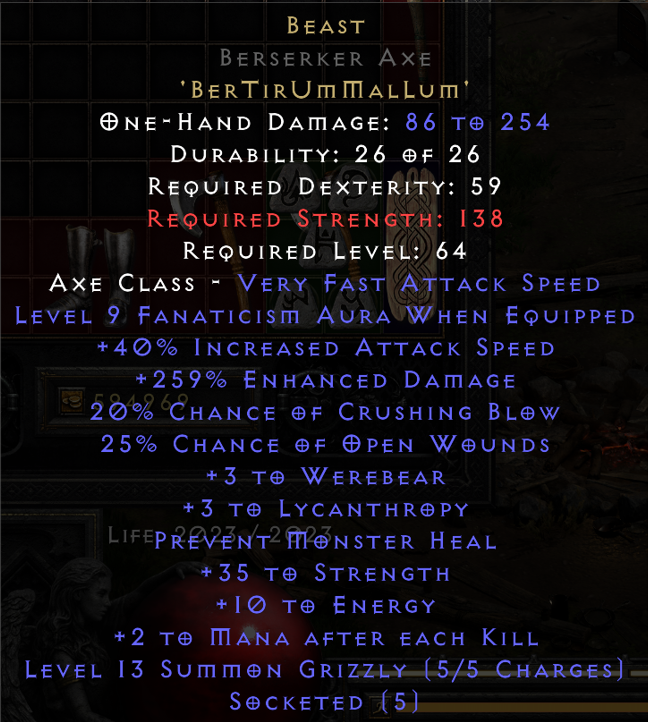 [o] Grief Ba + Beast Ba - Topic - d2jsp