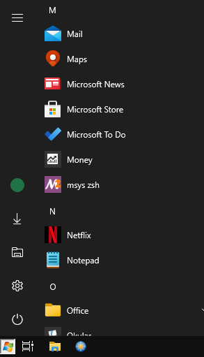 Windows 10 App submenu shows vestigial Microsoft Edge entry · Issue ...