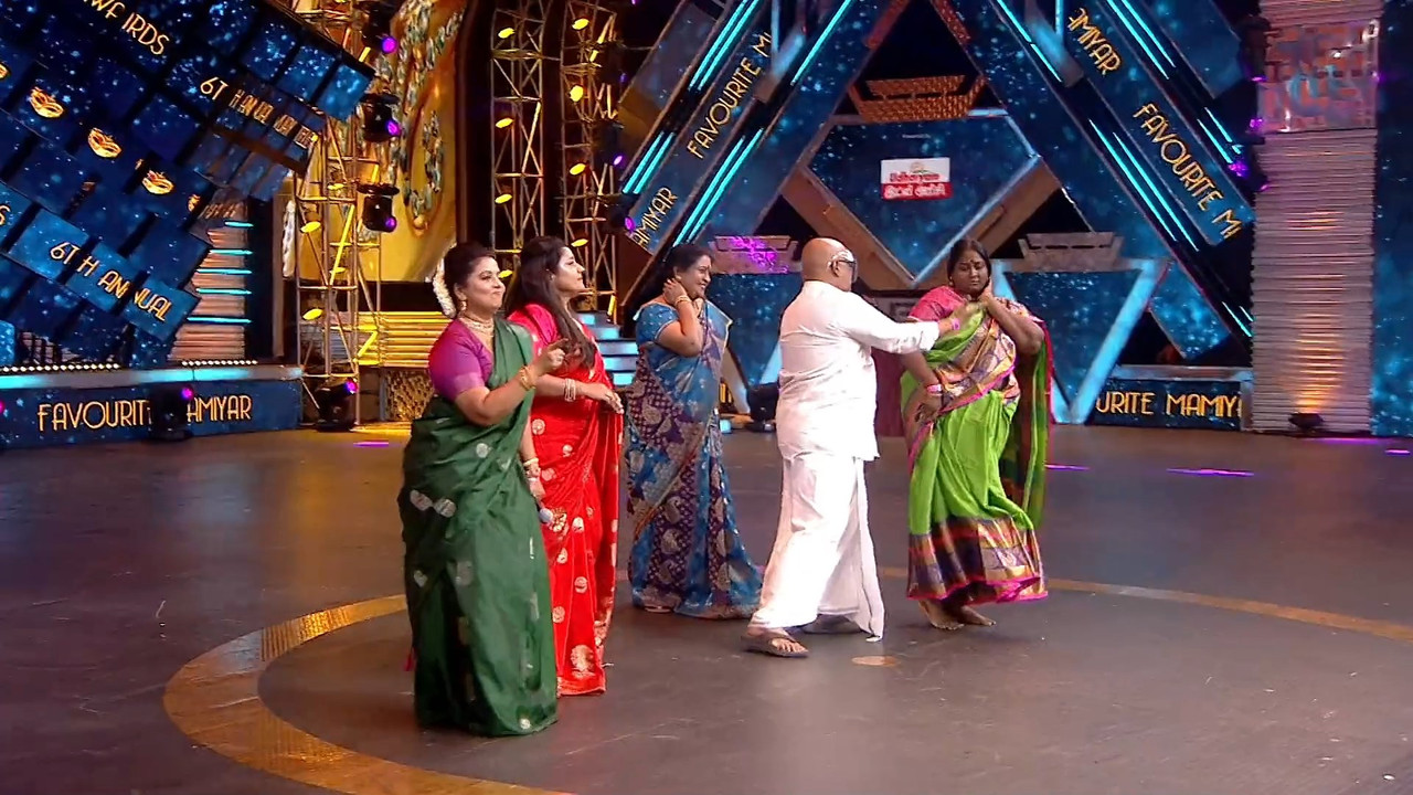 Roopshree Open Navel Show in Saree Vijaytv reality mp4 snapshot 00 33 ...