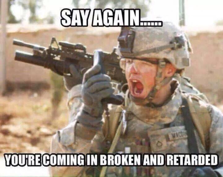 Why don't you turn that jealousy about not being a Cav Scout into a ...