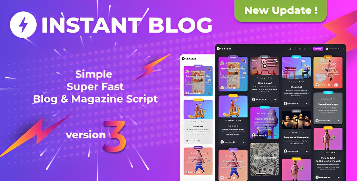 Instant Blog - Fast & Simple Blog Php Script – Bliter GPL