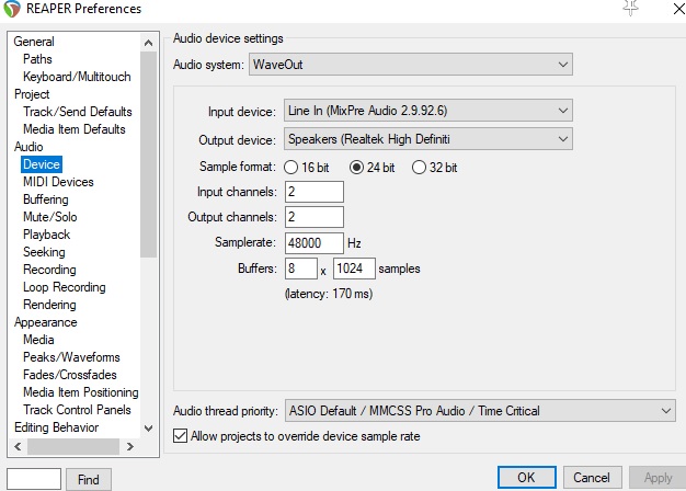 Audio Driver No Longer Responding in Reaper? : r/Reaper